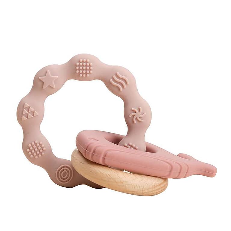 Silicone Teether Toy (rubber teething ring) 👶 Happy Baby Teethers ...