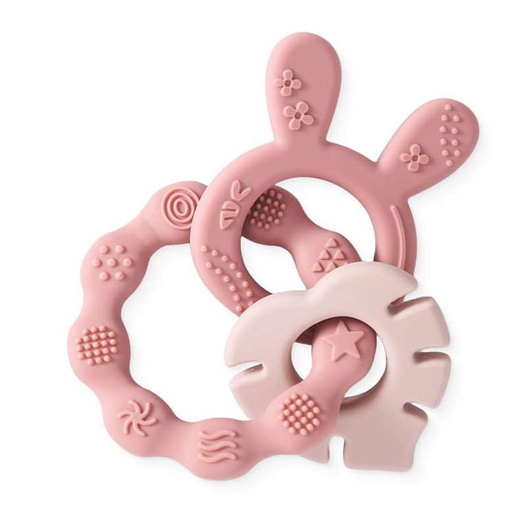 Silicone Teether Toy (rubber teething ring) 👶 Happy Baby Teethers ...