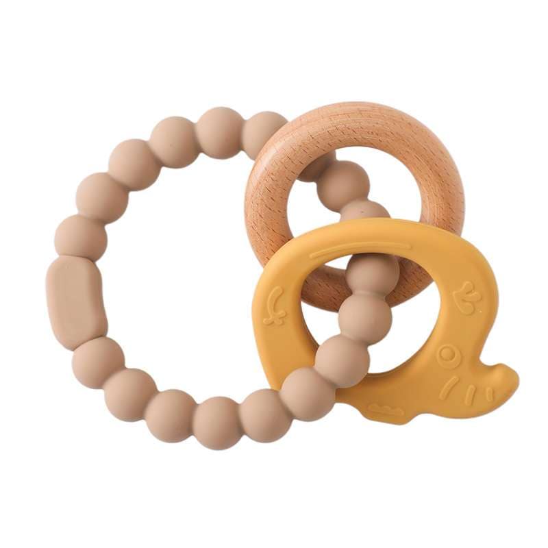 Silicone Teether Toy (rubber teething ring) 👶 Happy Baby Teethers ...