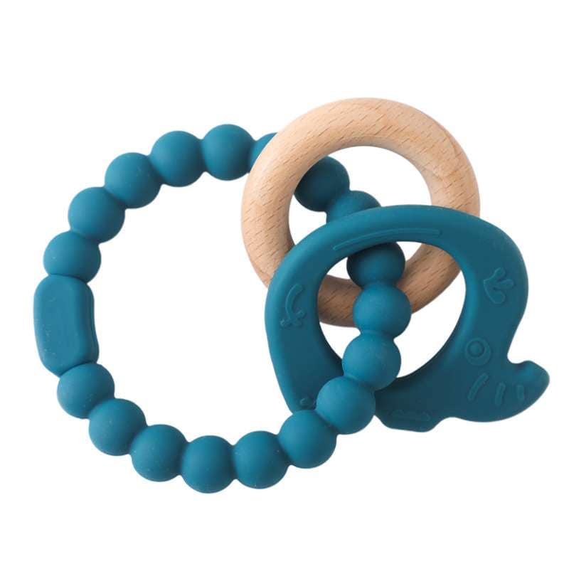 Silicone Teether Toy (rubber teething ring) 👶 Happy Baby Teethers ...