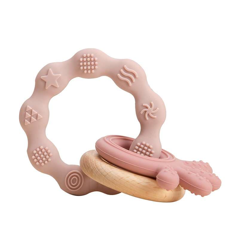 Silicone Teether Toy (rubber teething ring) 👶 Happy Baby Teethers ...