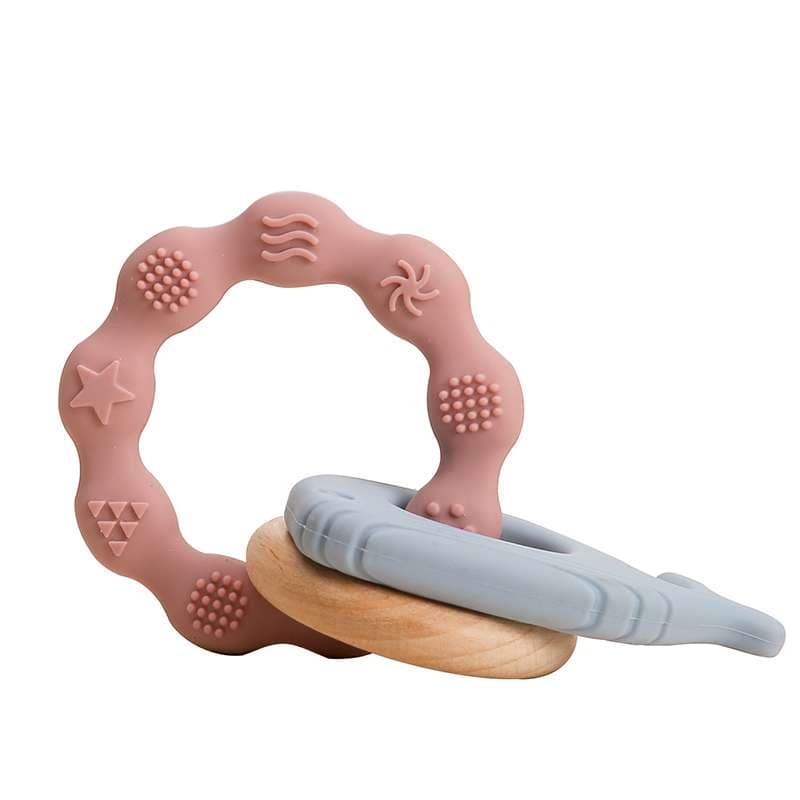 Silicone Teether Toy (rubber teething ring) 👶 Happy Baby Teethers ...